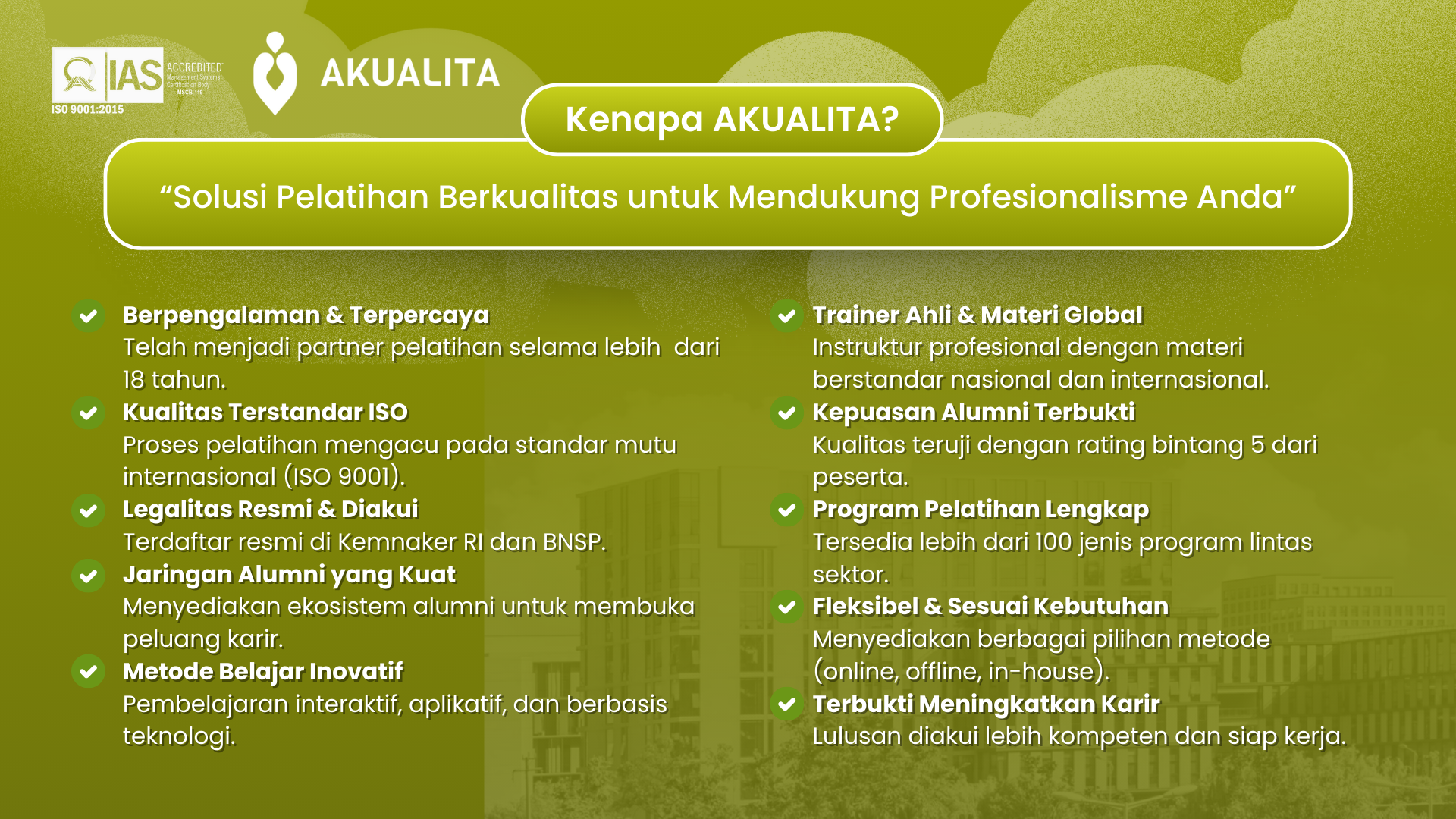 PELATIHAN SERTIFIKASI TRAINING OF TRAINER (TOT) LEVEL 4 | AKUALITA